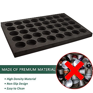 Coffee Pod Holder Compatible with KCup Keurig Pods Coffee Holder Drawer Organizer Tray for Kitchen Office Home Holds 40 Coffee Pods (16.5” X 11”)