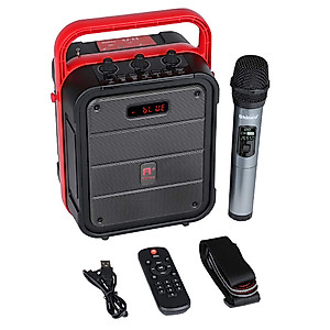 Shinco Bluetooth PA System with Wireless Microphone, FM Radio and Remote Control, Great for Home, Party, Travel, Church