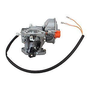 partszen GX390 188F Carburetor for Gasoline Generator 4.5-5.5KW with Manual Choke Gasket Spacer Insulator For Champion 100153 100165 100296 Engine,Upgrade