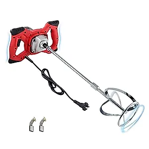 BriSunshine Electric Handheld Cement Mixer,2100W Concrete Paint Mixer Drill,Portable Mud Mixers for Mixing Mortar Plaster,6 Speed Adjustment 110V(UL Certified)