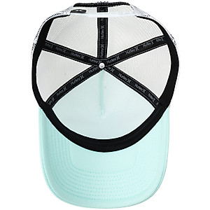 Hurley Women's Baseball Cap - Icon Snap-Back Trucker Hat, Size One Size, Jade Aura