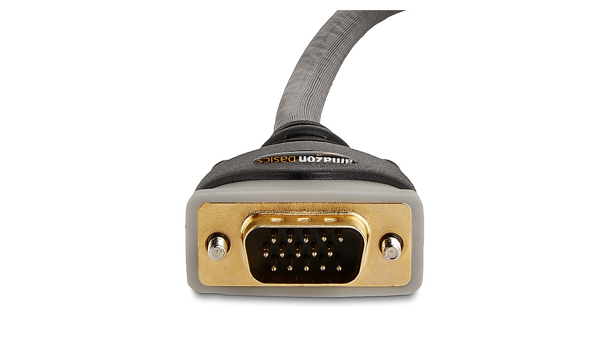 Amazon Basics VGA to VGA Cable – 6 Feet High-Quality PC Monitor Connection