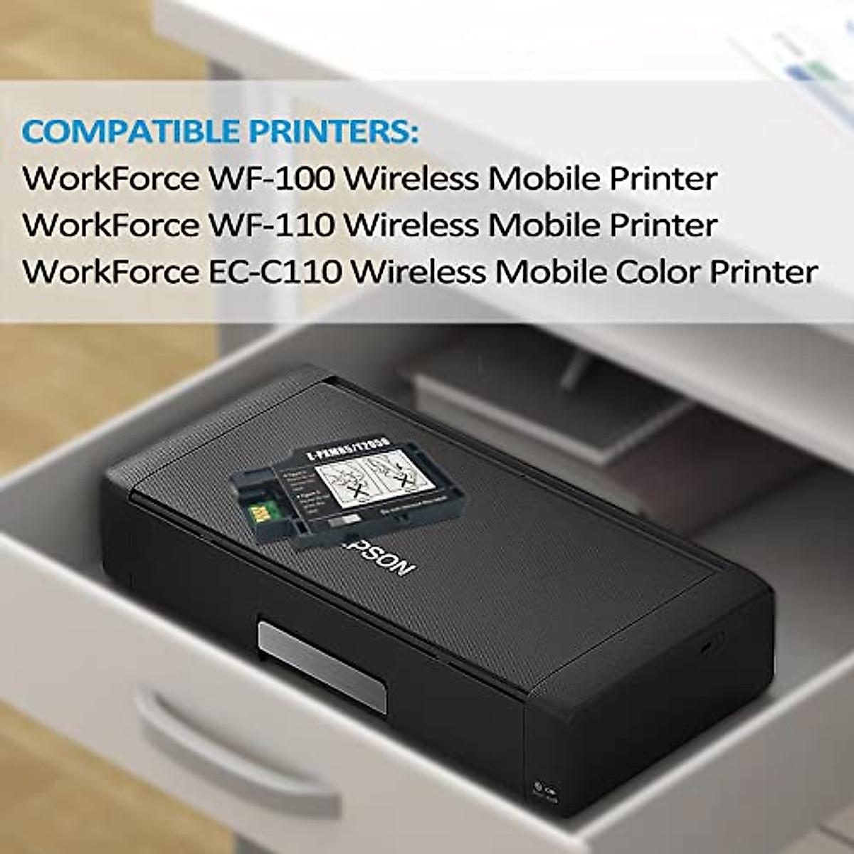 LiTuhorse Remanufactured T295000 Ink Maintenance Box T2950 for WF 100 WF100 EC-C110 EC C110 Inkjet Printer and Work with Workforce WF-100 Ink Cartridges 5 Pack