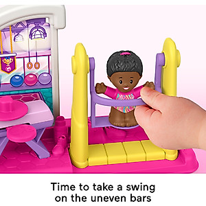Fisher-Price Little People Toddler Toy Barbie You Can Be Anything Gymnast Playset with Figure for Preschool Pretend Play Kids Ages 18+ Months