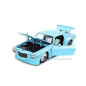 Jada Toys Big Time Muscle 1:24 1971 Chevy Camaro Die-Cast Car (Light Blue)