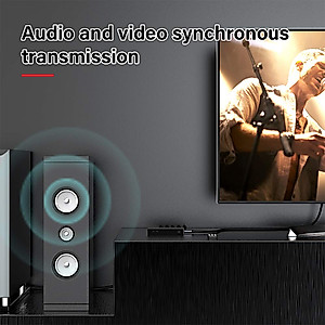 KLKE 4K HDMI Switch KLKE 6x1 Audio Extractor 6 Port HDMI Switcher Box with Remote HDMI Multi Ports Switch 6 in 1 Out Supports Optical Toslink 3.5mm Audio and ARC