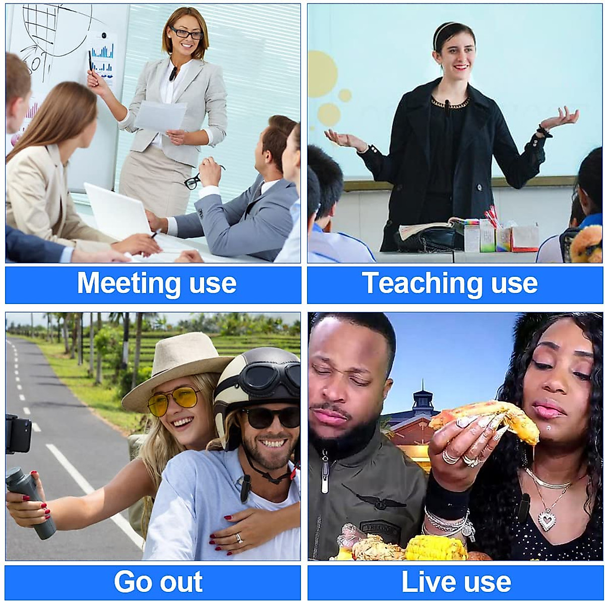 GreenByte Wireless Lavalier Microphone for USB c Android Phone iPhone iPad for Recording YouTube Facebook Live Stream Vlog Interview-Auto Sync Noise Reduction Plug & Play