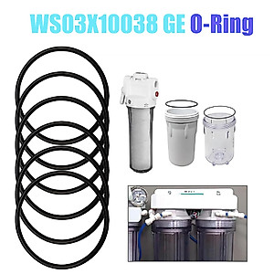 WS03X10038 GE O-Ring Compatible with KWGE25RG GXWH01C, CXWH08C, GXWH04F, GXWH20F, GXWH20S, GXRM10 & GX1S01R 2.5 Inch Water Filter Housing Gasket(6/Pack)