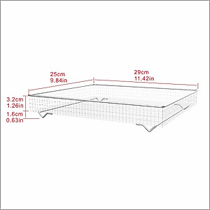 LZLXXLZL Air Fryer Basket for Oven, Compatible with Cuisinart Air Fryer TOA-60 Serie/TOA-65, 304 Food-Grade Air Fryer Basket for Oven with Air Fry Option, Cooking and Baking for Convection.