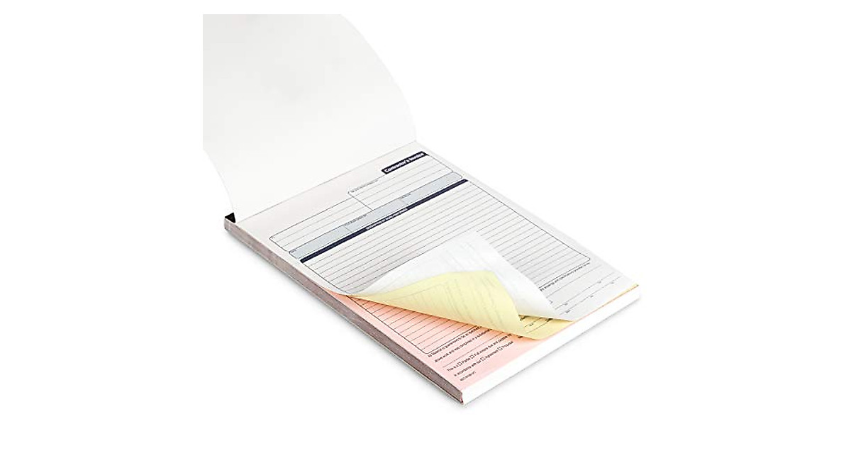 Contractors Invoice & Work Order Book | 3-Part Carbonless