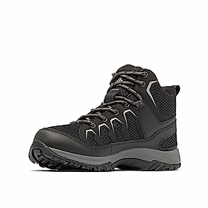 Columbia Men's Granite Trail Mid Waterproof, Black/Titanium Grey Steel, 10