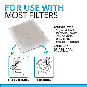 Fluval ClearX Filter Media Insert, Replacement Aquarium Filter Media, 4-Pack, A1336