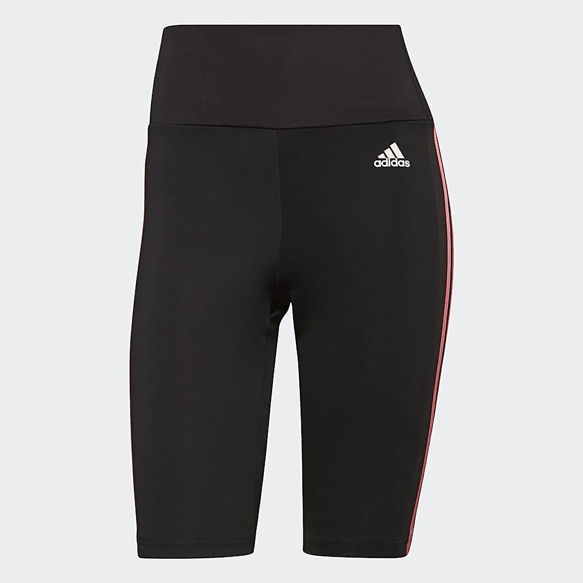 adidas 3-Stripes Short Tights Black/Rose Tone SM