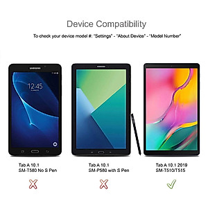 Supershieldz (3 Pack) Designed for Samsung Galaxy Tab A 10.1 (2019) (SM-T510 Model) Screen Protector, High Definition Clear Shield 0.23mm (PET)