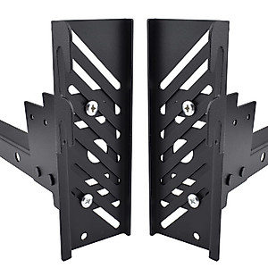 2Pcs Hook On Bed Frame Brackets Adapter for Headboard or Footboard, Upgraded #711 Bolt-on to Hook-on Conversion Bracket with Hardware, Hook on Bed Rails Brackets