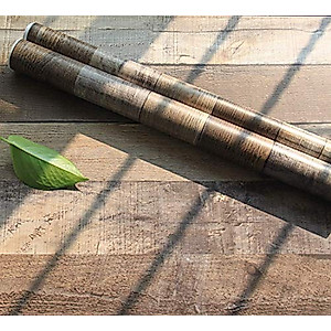 Livebor Grey Wood Wallpaper Peel and Stick Wallpaper Contact Paper 17.7inch x 118.1inch Shiplap Wood Peel and Stick Wallpaper Faux Wood Plank Wall Paper Barnwood Contact Paper Self Adhesive Decor