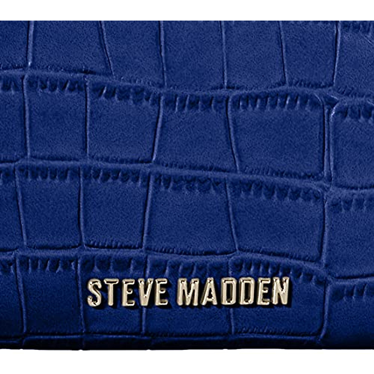 Steve Madden Steve Mdden DIGNIFY Croco Top Handle Bag, Navy