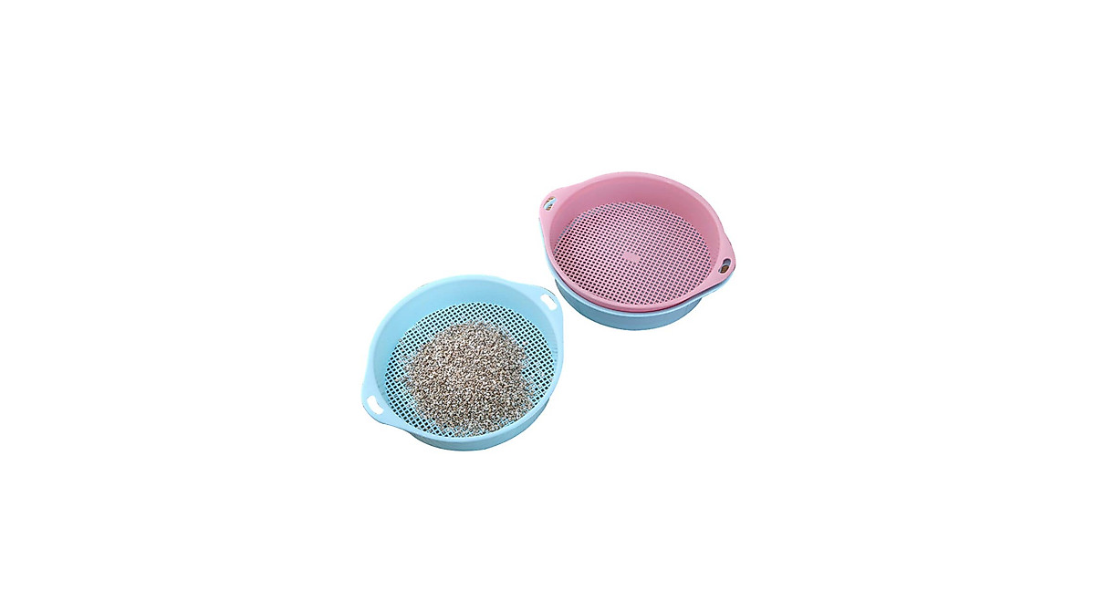 Pink Garden Sieve for Soil & Gravel – Buy Now!