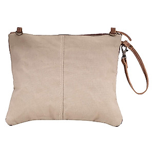 Myra Bag Merino Upcycled Canvas & Cowhide Leather Crossbody Bag S-1607