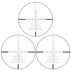 Sniper ZT5-27x50 FFP Scope Side Parallax Adjustment Glass Etched Reticle Red Green Illuminated with Scope Mount