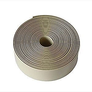 KOMORAX Driftwood 2" Wide 20' Length Chair Vinyl Strap Strapping for Patio Lawn Garden Outdoor Furniture Matte Finish Color