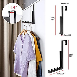 Home Over The Door 4 Hooks - Folding Hanging Coat Rack Organizer
