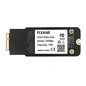 FLEANE FM98A 1TB SSD Compatible with MacBook Pro A1398 A1425 (Late 2012, Early 2013), Includes Installation Tools (1TB)