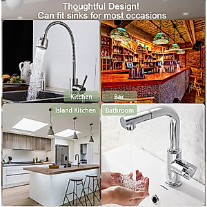 Encoli Silicone Faucet Splash Guard Mat Drip Catcher -Slanted Floor AUTO Drain Water, Sink Draining Pad Behind Faucet, Backsplash Guard, for Kitchen Bathroom Bar Countertop (Grey)