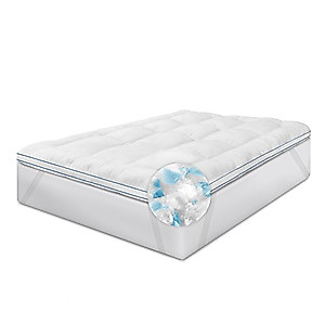 Restonic Mattress Topper, King, White