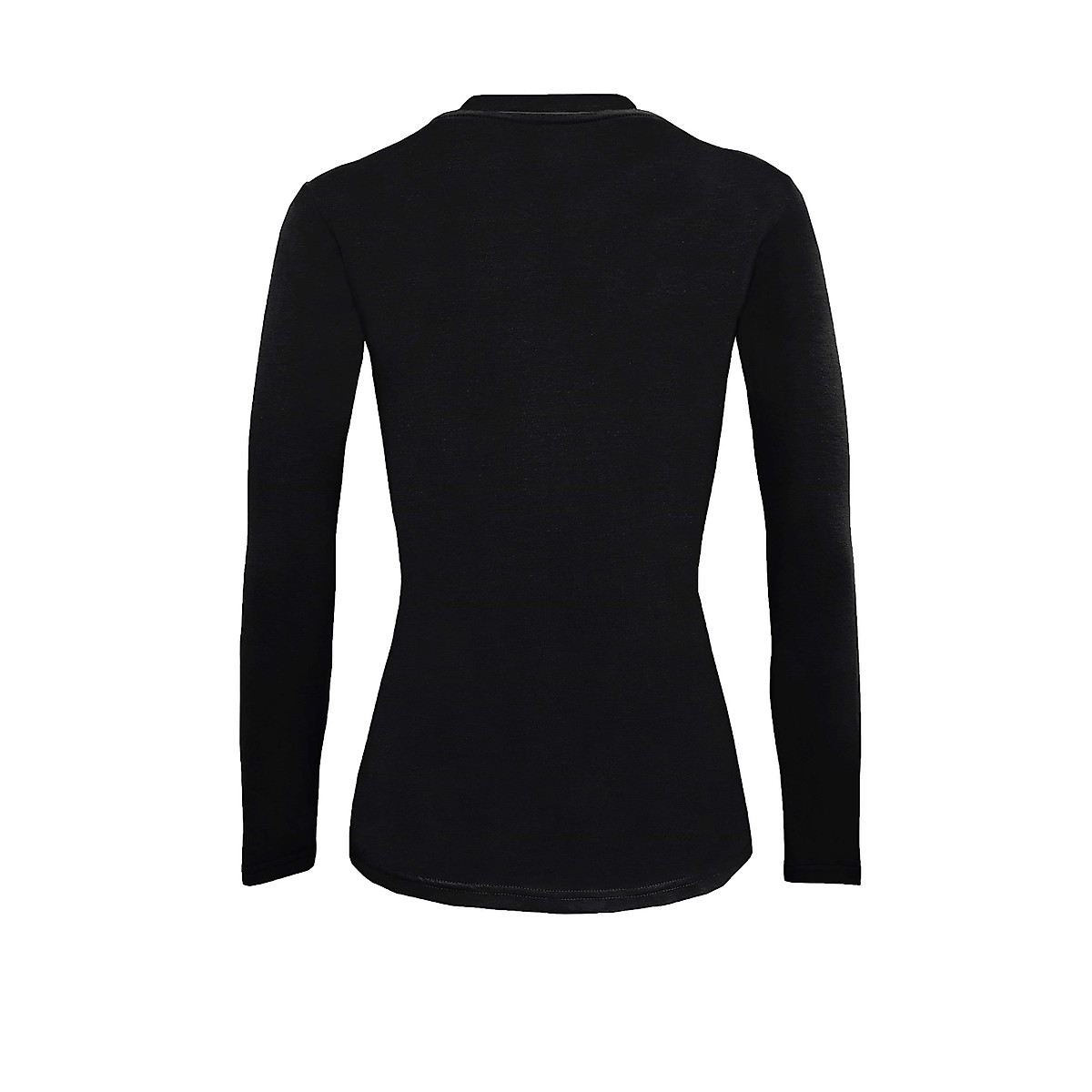 Natural Uniforms Women's Under Scrub Tee Crew Neck Long Sleeve T-Shirt-3-Pack (Medium, 3 Pack Black)