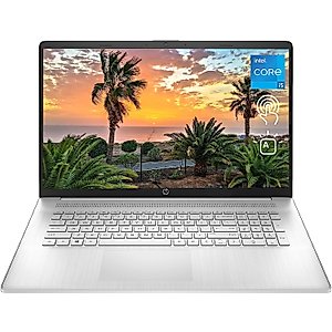 HP Newest 17t Laptop, 17.3" HD+ Touchscreen, Intel Core i5-1335U Processor, 32GB RAM, 1TB SSD, Webcam, Backlit KB, HDMI, Wi-Fi 6, Windows 11 Home, Silver