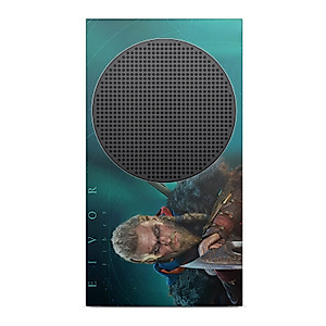 Head Case Designs Officially Licensed Assassin's Creed Male Eivor Valhalla Key Art Vinyl Sticker Gaming Skin Decal Cover Compatible With Xbox Series S Console