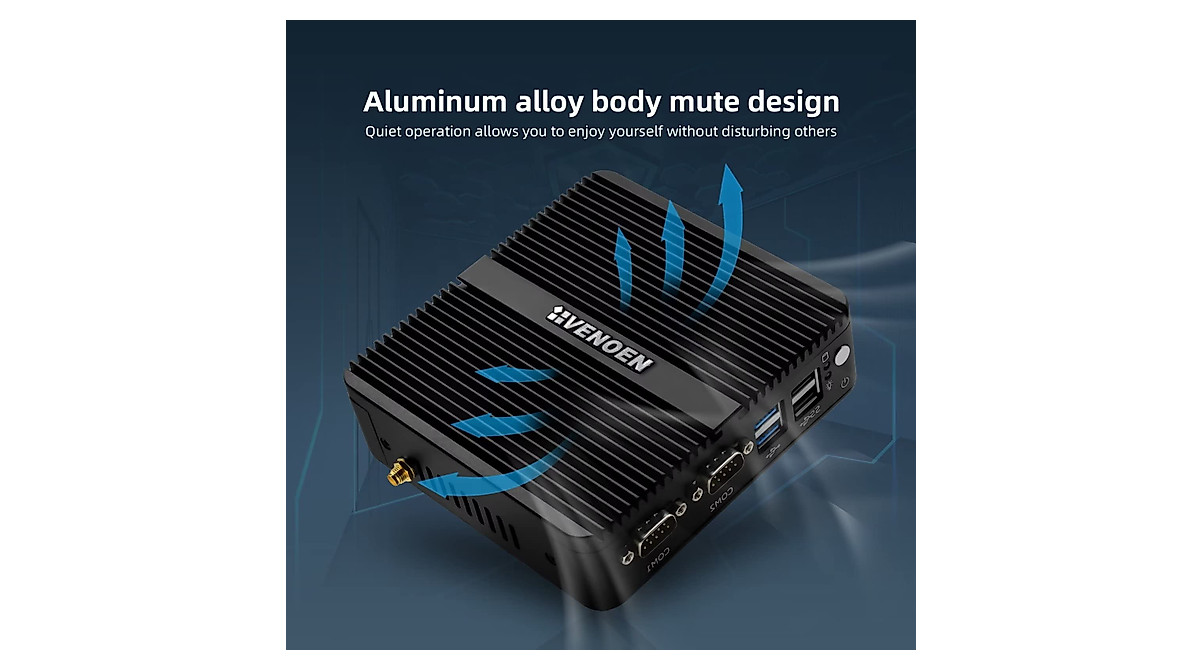 Fanless Mini PC with Windows 11 & Celeron J4125