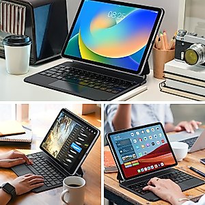 Keyboard Case for iPad 10th generation 2022 – Magic-Style Magnetic Keyboard Case with Multi-Touch Trackpad Compatible with iPad 10.9 inch 10th Gen – Floating Cantilever Stand–Wireless Keyboard Case
