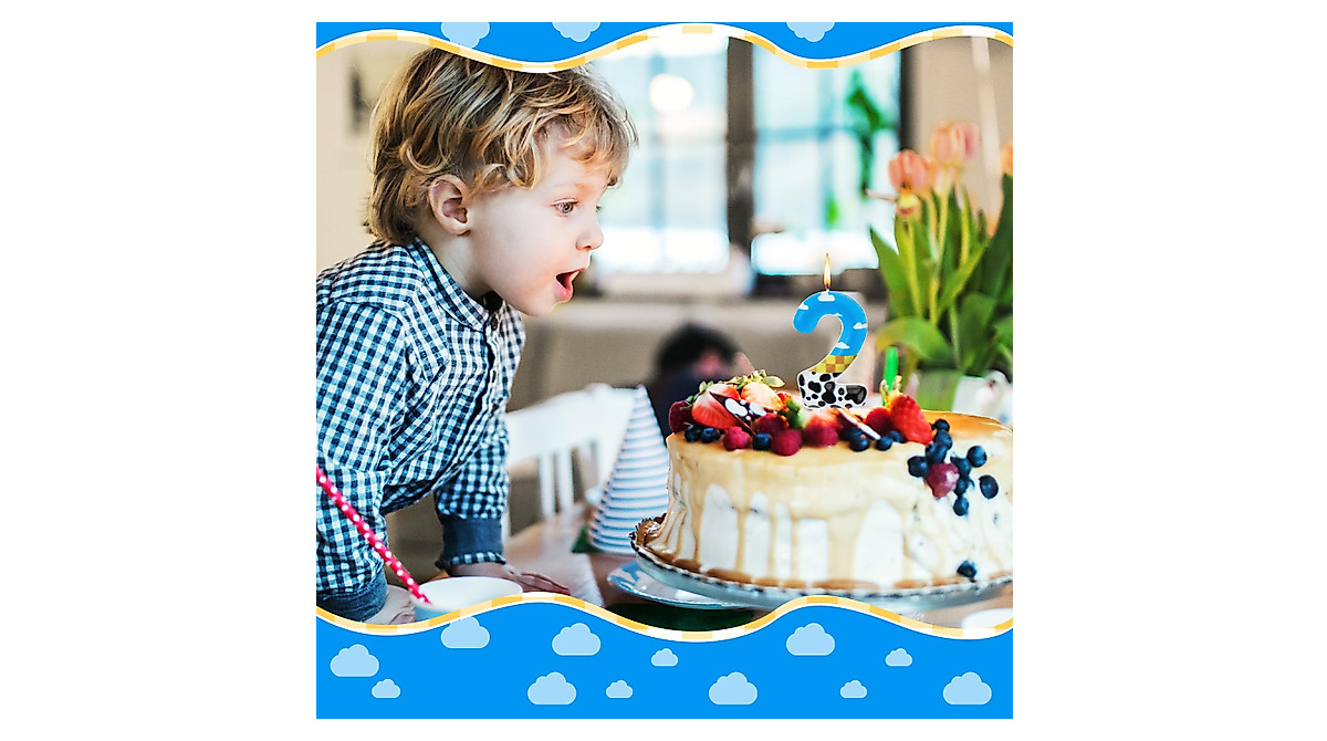 Threlaco Toy Inspire Game Birthday Number Candle for Boy Girl Party