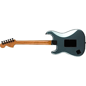 Squier Contemporary Stratocaster HH Floyd Rose Electric Guitar, with 2-Year Warranty, Gunmetal Metallic, Roasted Maple Fingerboard