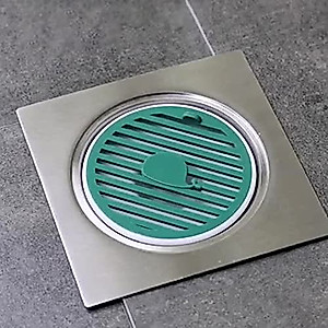 Guojiang Bathroom Floor Drain Cover Suction Drain Stopper Kitchen Sink Stopper Deodorant Sealing Plug Hair Stopper for Shower Drain Bathtub, White