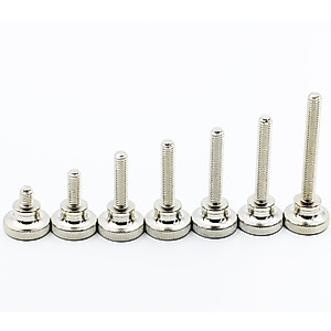 M2 Knurled Thumb Screws Stainless Steel (M2 x 6 mm, 20)