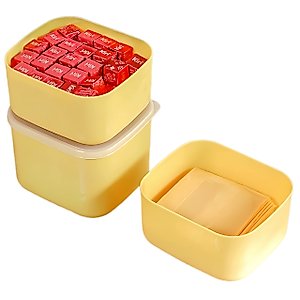 wulikanhua 2 Pack-Cold Dish Storage Container, Deli Meat Container Cold Cuts Fridge Keeper, Cheese Food Storage Container with Lid for Refrigerator, Shallow Low Profile Christmas Cookie Holder