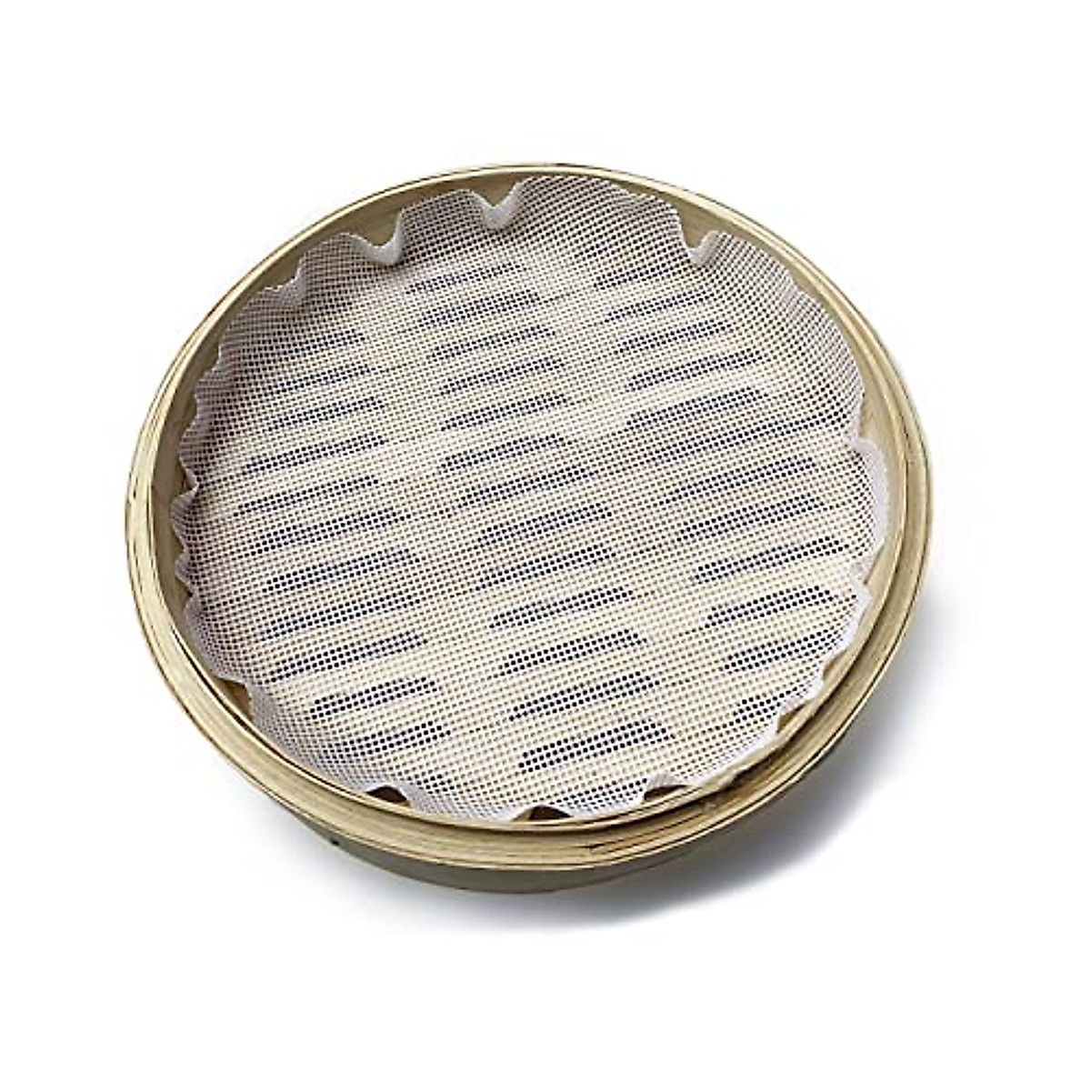 5Pieces 12 Inch Silicone Steamer Liners, Roud Non Stick Silicone Steamed Pad Baking Pastry Dim Sum Mesh for Home Kitchen Use