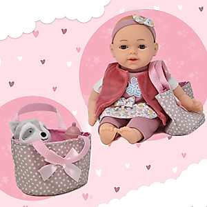 Gift Boutique 14 Inch Baby Doll for Toddlers Soft Body Baby Doll with Clothes Diaper Bag for Storage Bib Magic Disappearing Milk Bottle Playset for Girls 2 3 4 5