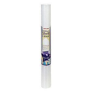 Warp'S Ribbed Shelf Liner 24" W X 10ft. L Non Adhesive Clear