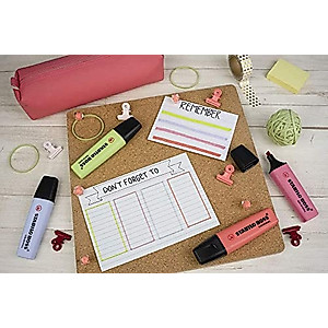 Highlighter - STABILO Boss Pastel Wallet of 4 Assorted Colours, 4 Colours - Mix 2