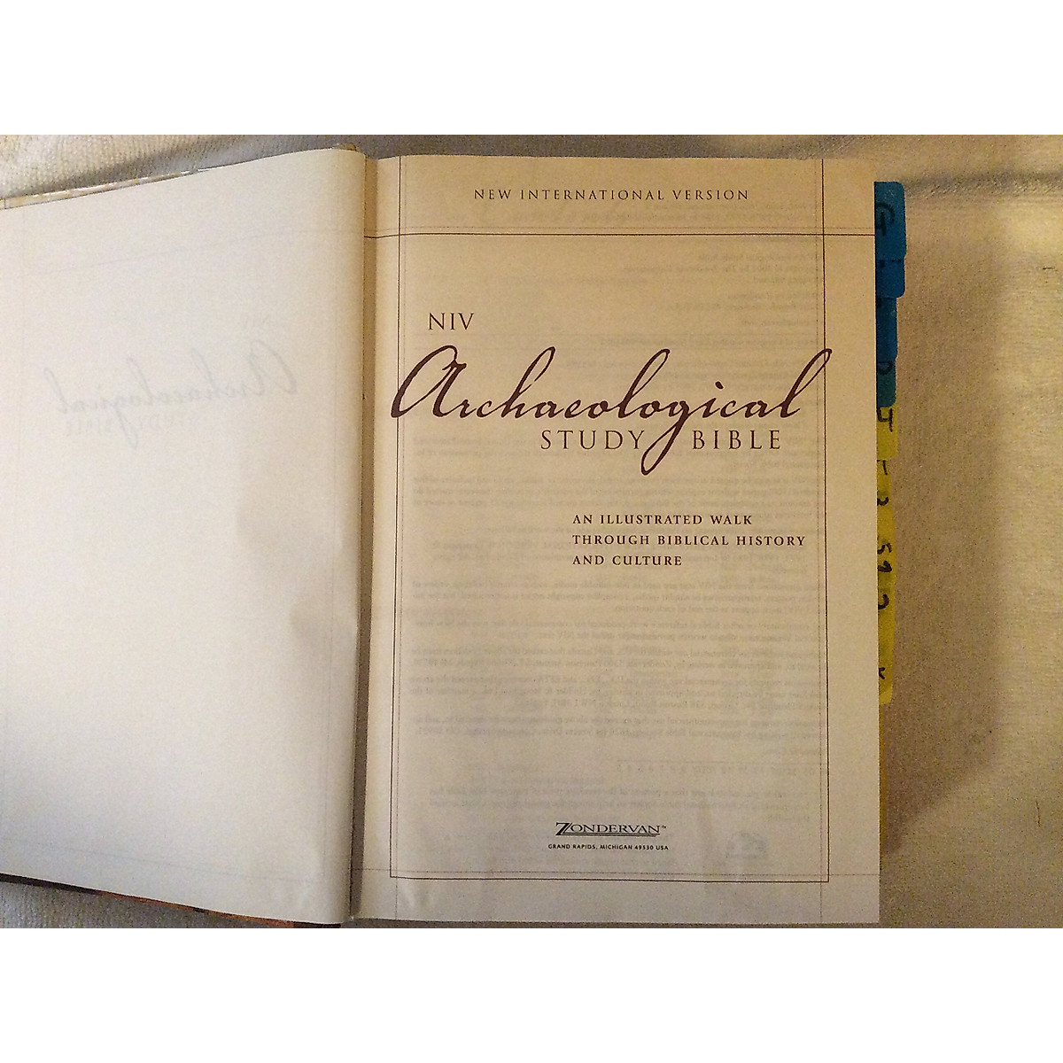 NIV, Archaeological Study Bible, Hardcover: An Illustrated Walk Through Biblical History and Culture