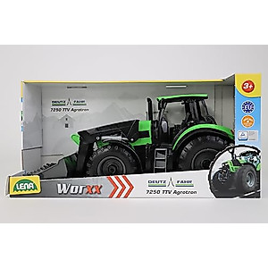 Lena Tractor Deutz-Fahr Agrotron 7250 Ttv Farm Toy, Realistic Scoop Lifts and Moves Like Its Real-World Counterpart