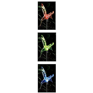 Solaration™ Black Pole Solar Garden Decor Hummingbird Stake Lights; 3 Packs in 1