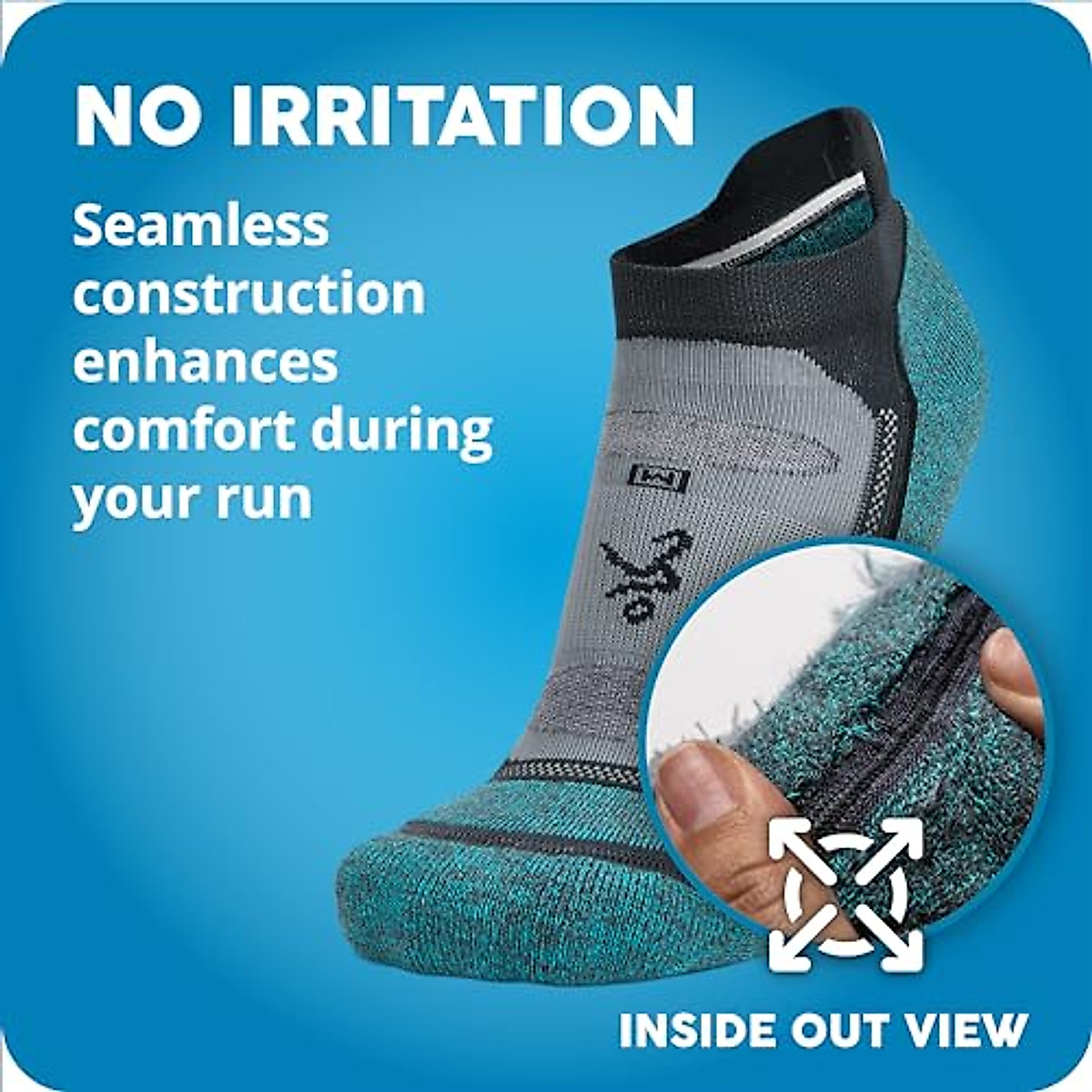 Balega Blister Resist Performance Crew Athletic Running Socks for Men and Women (1 Pair), Black, Medium