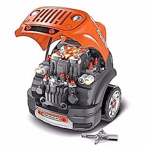The Bubble Factory ATV Car Mechanic Engine Workshop Remote Control Car with Lights and Realistic Sound Effects - 3 Years+