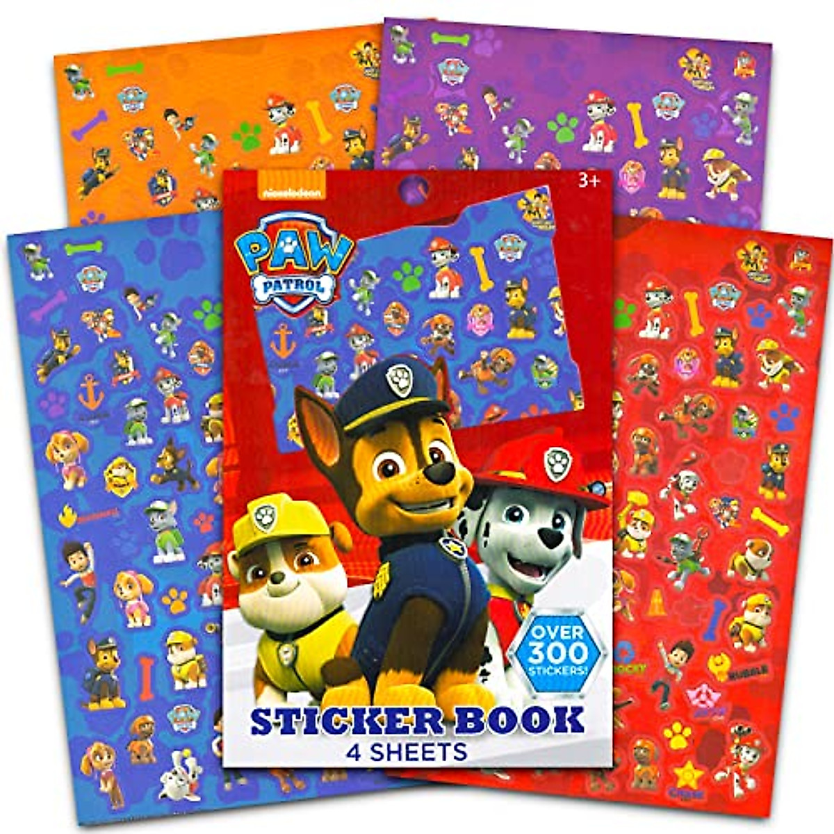 Paw Patrol Mini Backpack With Lunch Box For Kids, Boys ~ 5 Pc School Supplies Bundle With 11" Paw Patrol School Bag, Lunch Bag, Water Pouch, Stickers, And More
