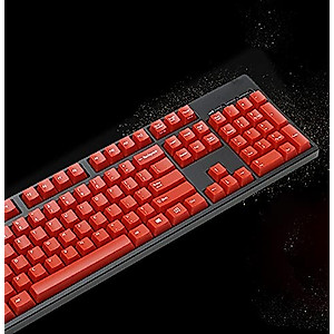 MUMUJJ Wired Mechanical Ergonomic Gaming Keyboard 108-Key Anti-Ghosting Full Size for Laptop Computer Game